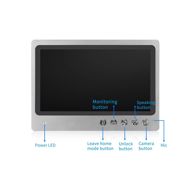 9 Inch TFT LCD Big Screen Intercom System Wired Video Door Phone Take ...