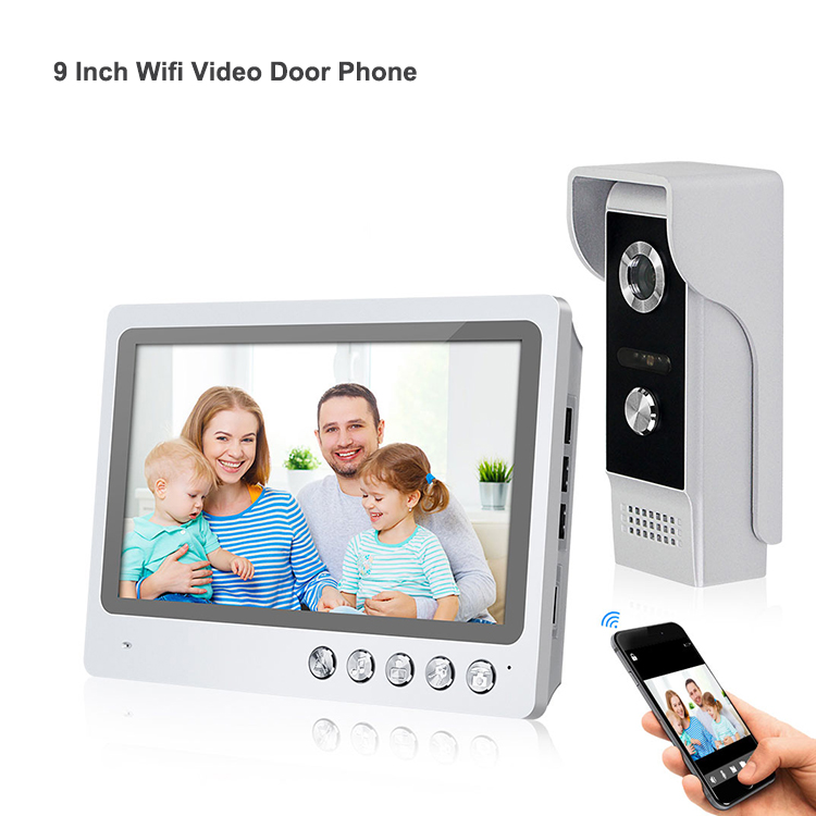 9 Inch Wifi Video Door Phone with Android and iOS APP